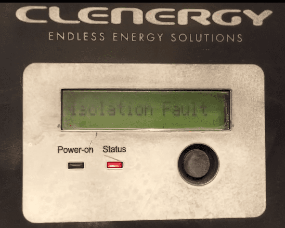 Clenergy SPH Solar Inverter Isolation Fault | Gold Coast Solar Power
