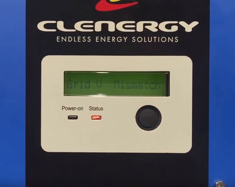 Clenergy SPH Solar Inverter Grid V Mismatch Error Code |GC Solar Power